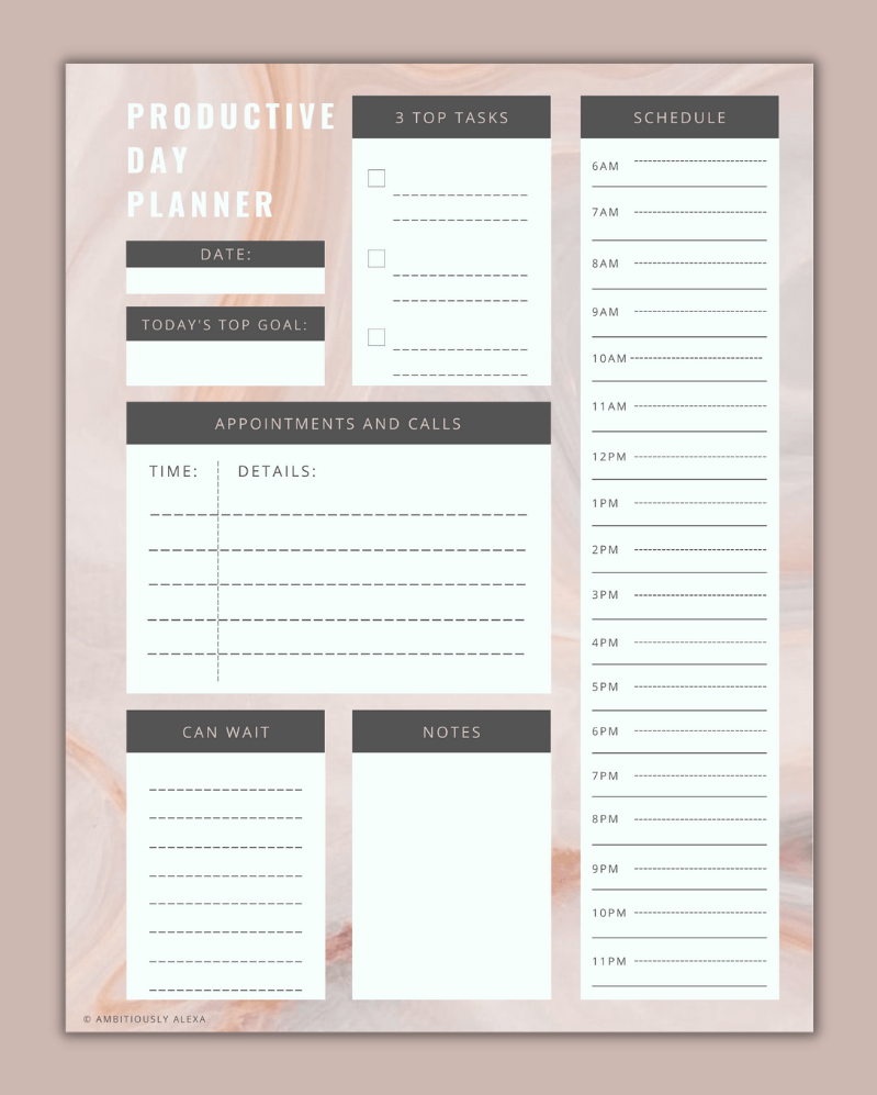 Free Printables - Ambitiously Alexa
