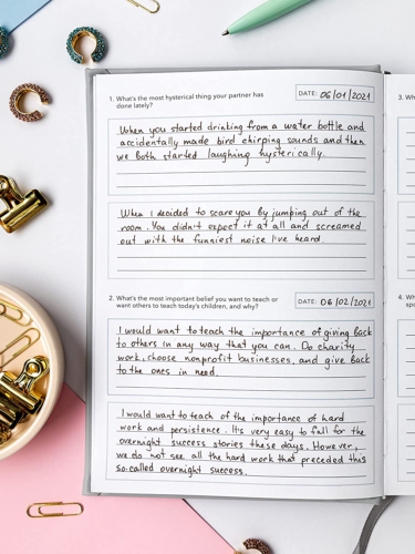 35 Couple Journal Ideas to Get Closer to Your Partner - Ambitiously Alexa