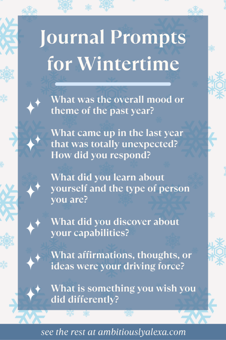20 Winter Solstice Journal Prompts to Revive Your Energy - Ambitiously ...