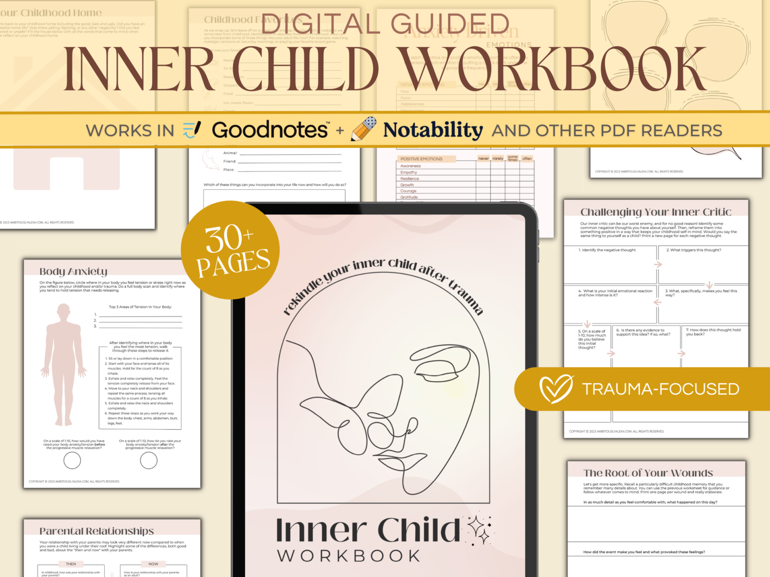 30+ Inner Child Worksheets for Healing and Happiness - Ambitiously Alexa