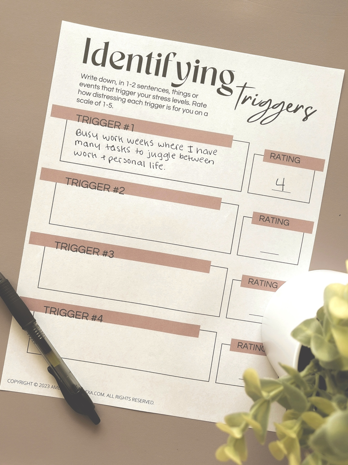 Printable Anxiety Journal: 30+ Mental Health Worksheets (PDF ...