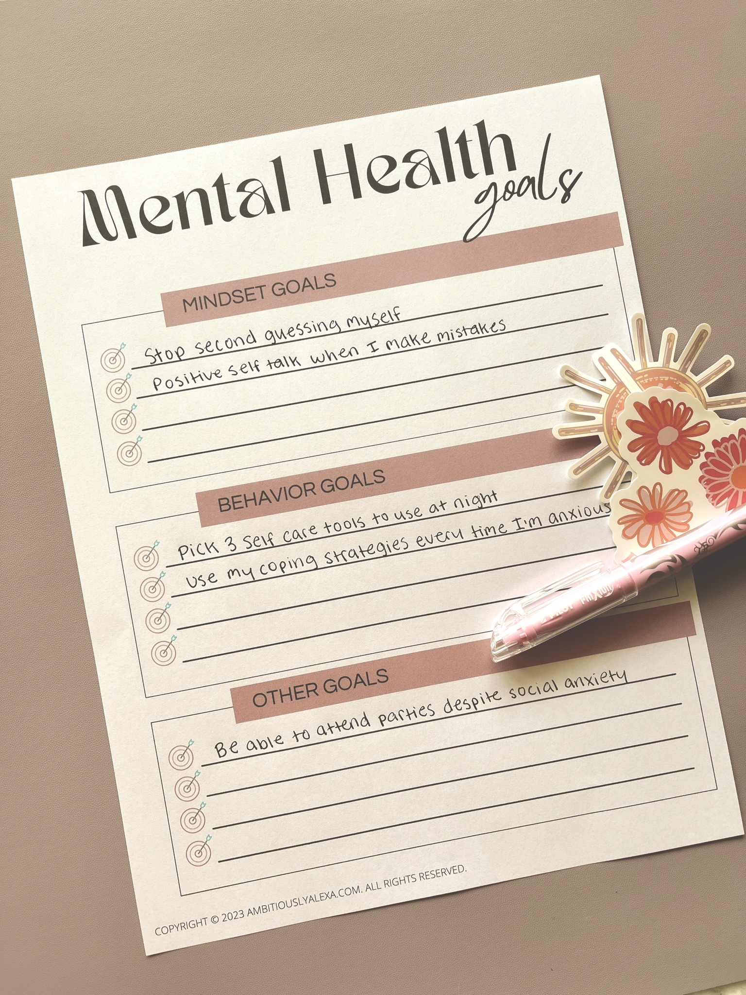 Printable Anxiety Journal: 30+ Mental Health Worksheets (PDF ...