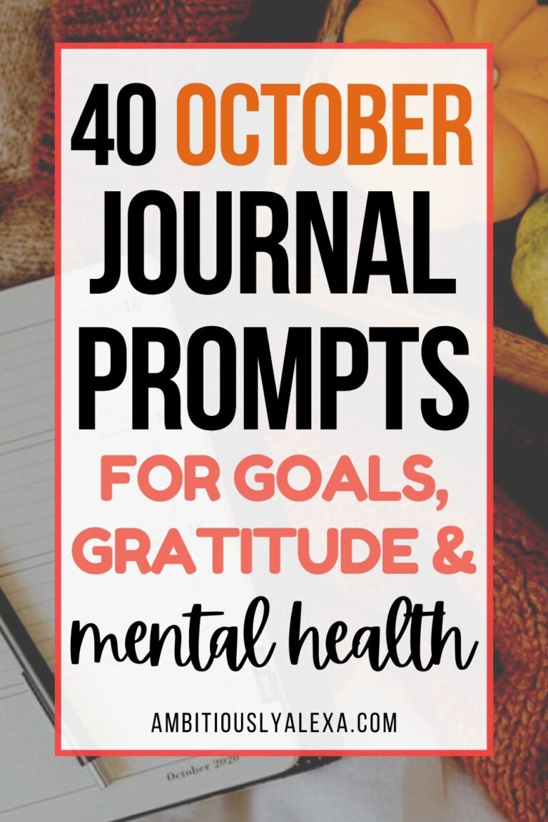 58 October Journal Prompts to Get Inspired This Fall - Ambitiously Alexa